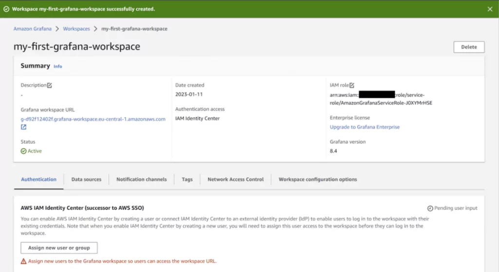 Grafana on AWS, step by step - synvert
