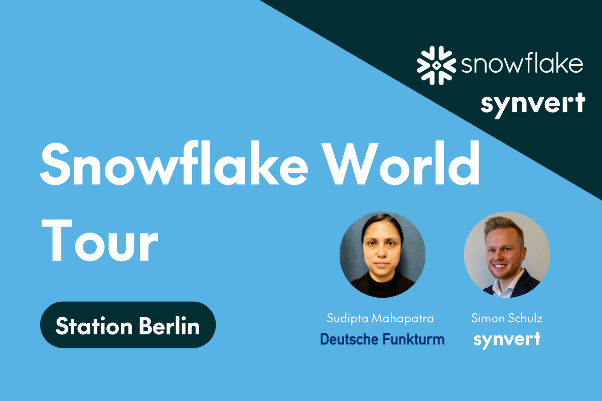 synvert als Black Diamond Sponsor auf der Snowflake World Tour 2025 in Berlin - synvert a ...